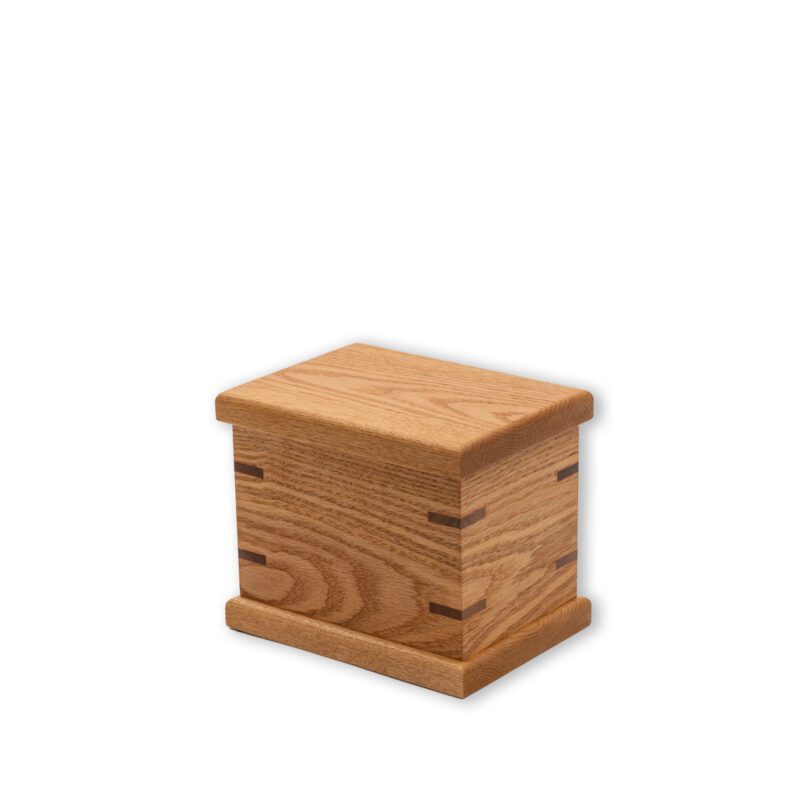 Simple Birds Eye Maple Small Urn - Maple Nail Cremation Urns