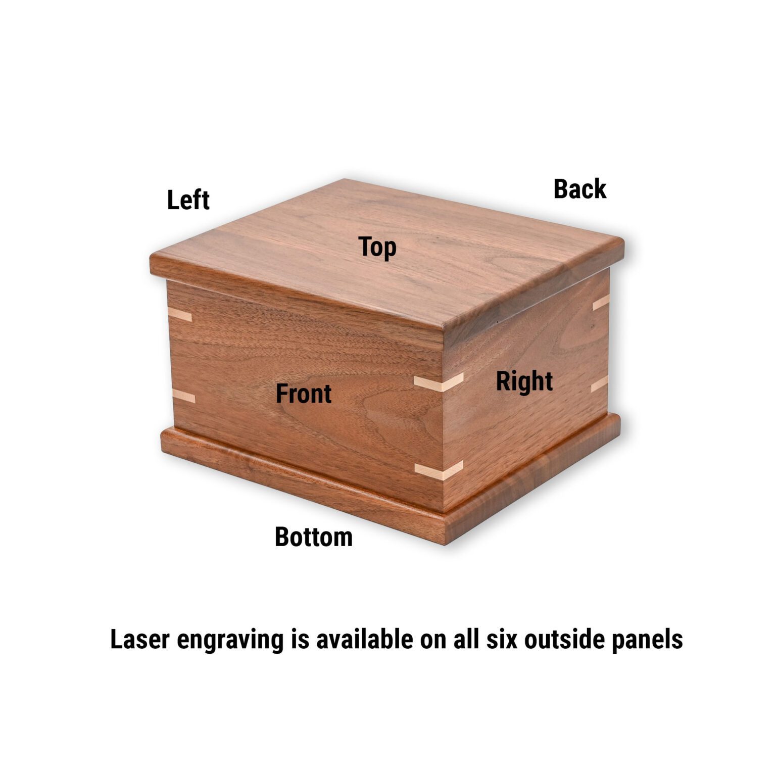 Signature Red Oak Companion Cremation Urn - Maple Nail Cremation Urns